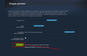 Gruppe erstellen in Steam – so gehts – Outdoor Erleben, Camping, Natur